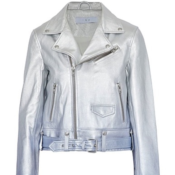 IRO | Jackets & Coats | Iro Metallic Leather Jacket | Poshmark